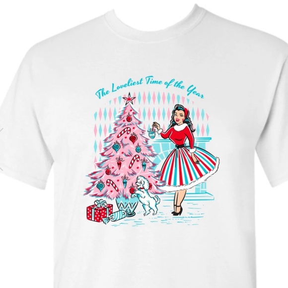 Crazy4MeStyle | Tops | Rockin Around The Pink Christmas Tree Pinup 2xl ...